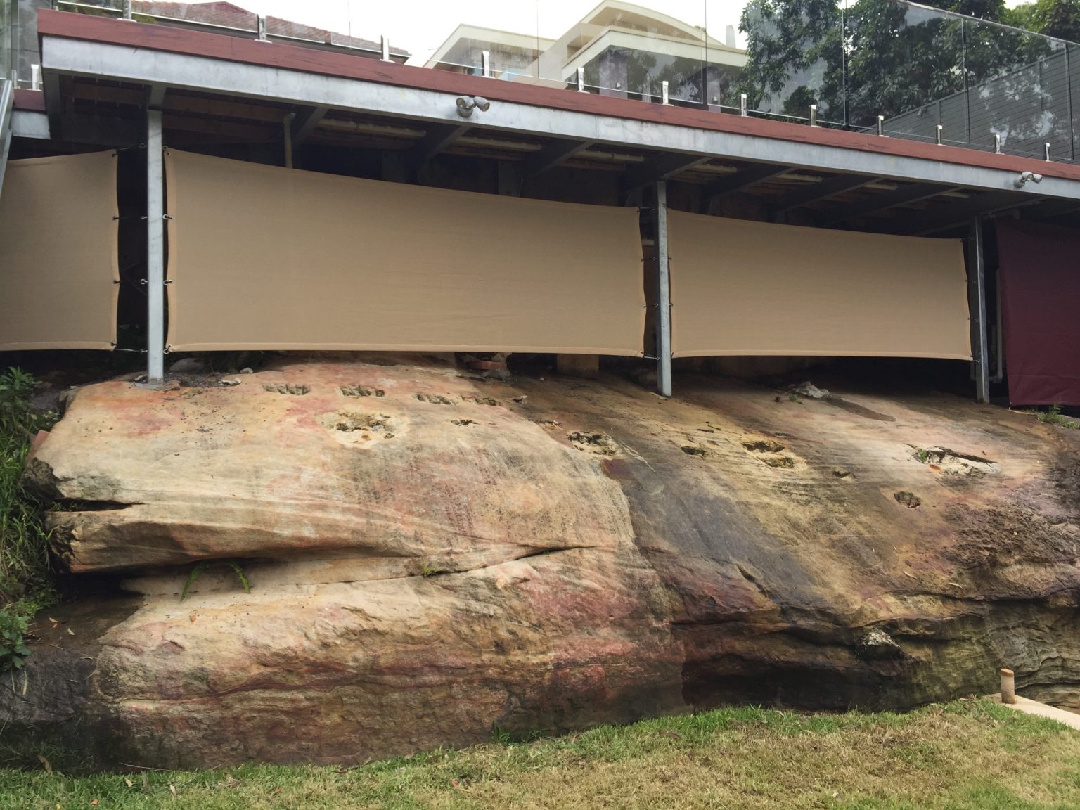 Shade cloth fence panels